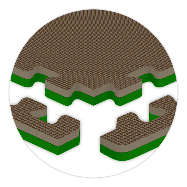 Jumbo Reversible SoftFloors Interlocking Tiles are Puzzle Mats and ...